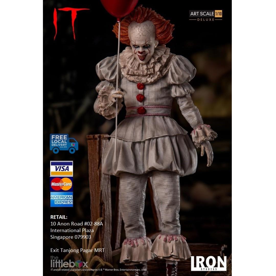 [STOCK] Iron Studio Pennywise DELUXE Art Scale 1/10 - IT, Hobbies & Toys, Toys & Games on Carousell