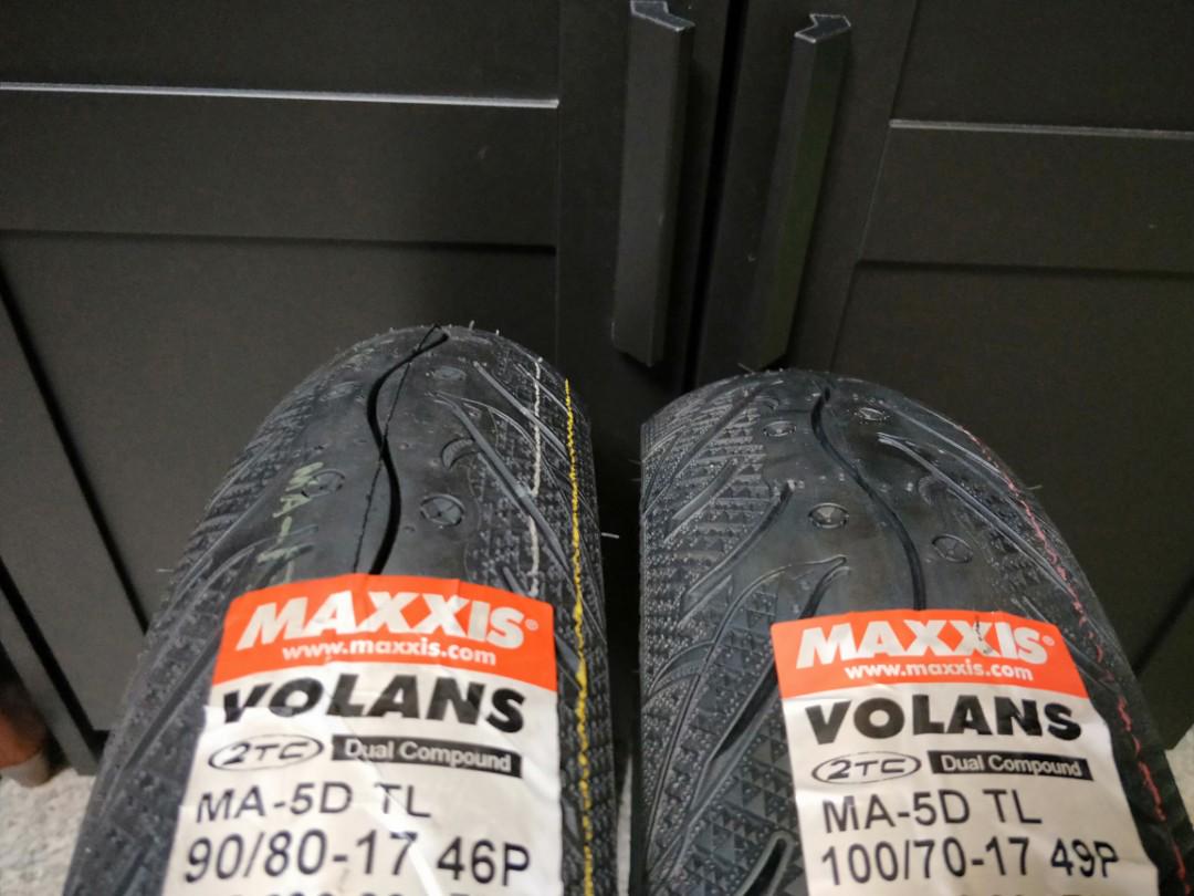 Maxxis Volans 90/80 100/70 17 Tubeless Yamaha Sniper Nova Mhr Racing ...