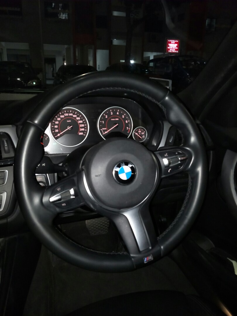 Original M sport steering wheel without paddle shift, Car Accessories ...