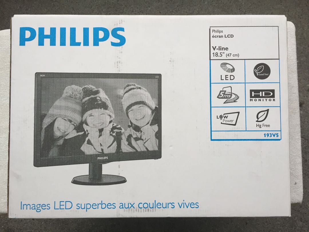 Philips Monitor 18.5 inches, TV & Home Appliances, TV & Entertainment ...