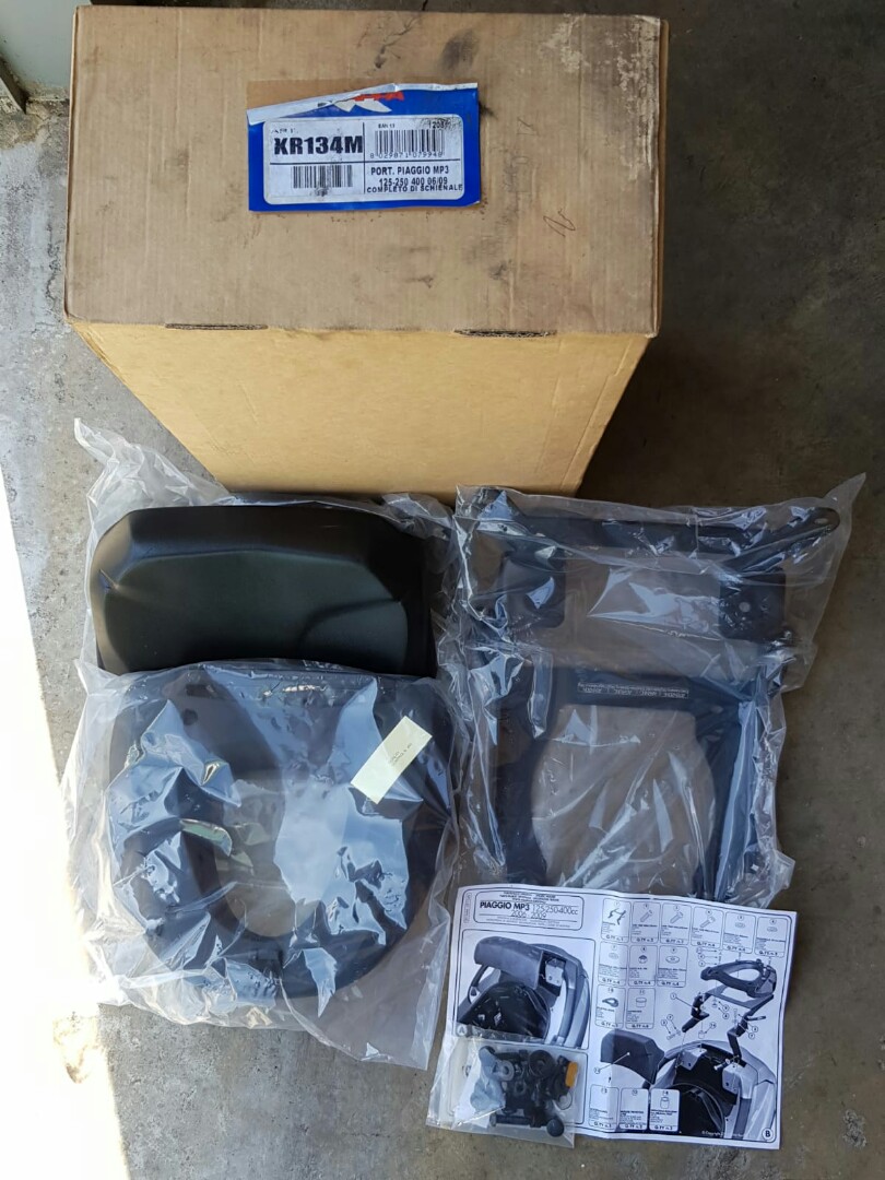 Piaggio MP3 Top Box Bracket, Motorcycles, Motorcycle Accessories on ...