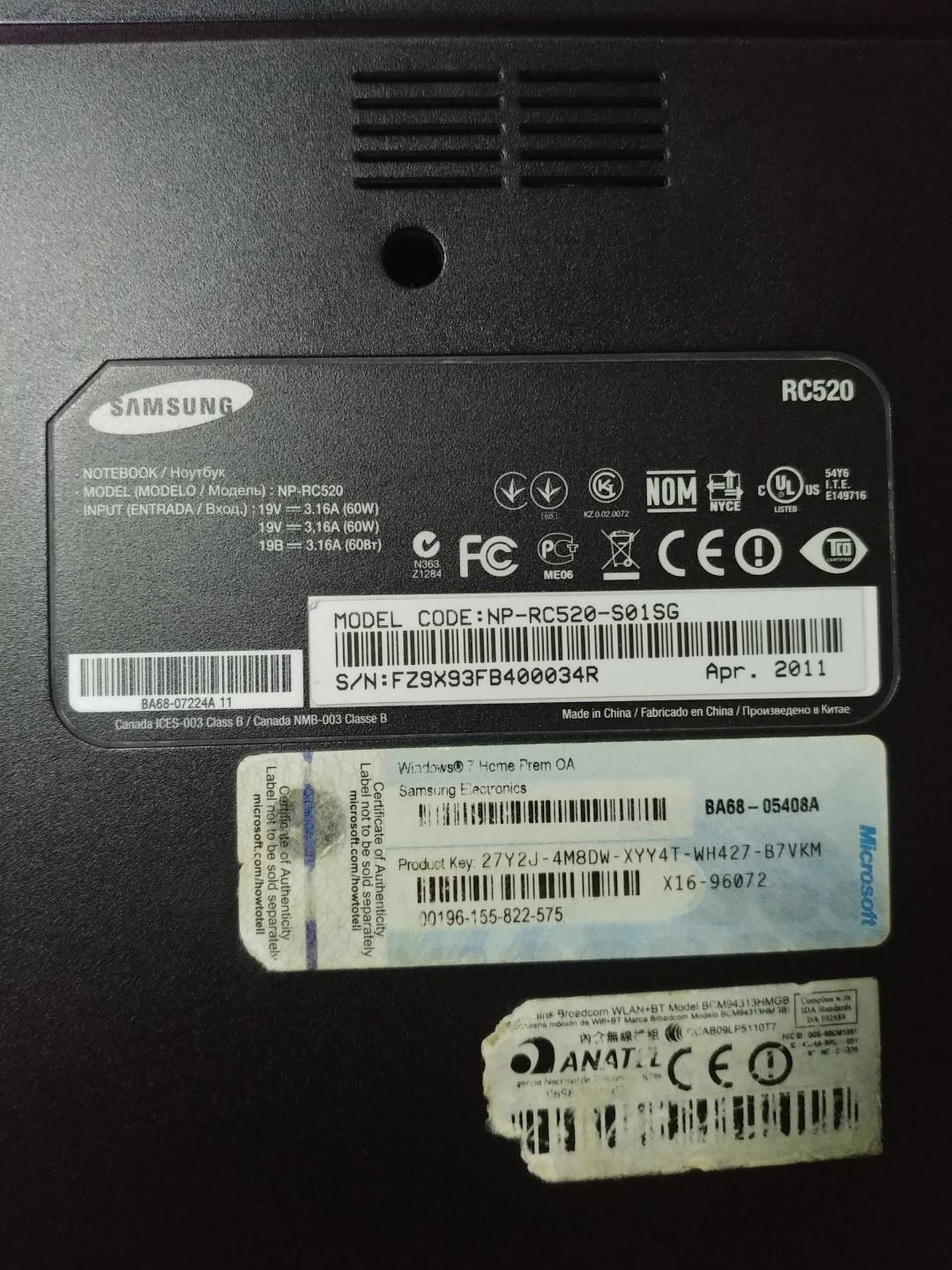 Samsung rc520 i5 15.6 inch, Computers & Tech, Laptops & Notebooks on Carousell