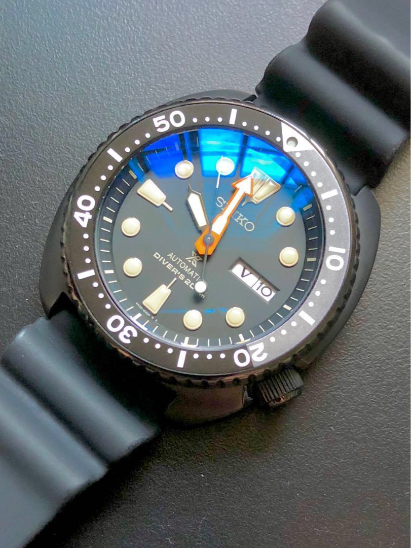 Seiko SRPC49 Black Turtle, Luxury, Watches on Carousell