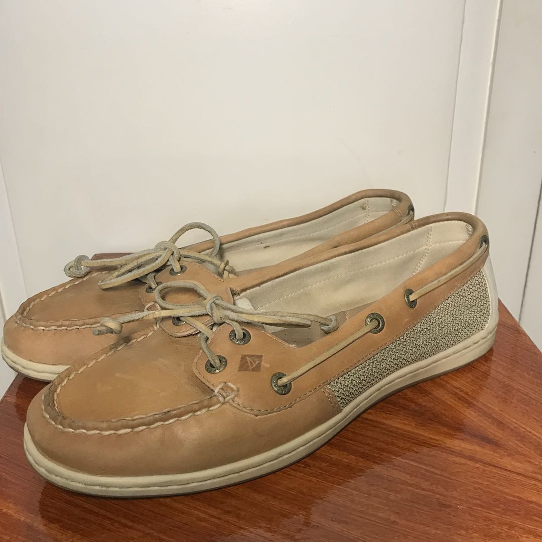 Sperry Boat Shoes Light Brown (authentic), Women's Fashion, Footwear ...