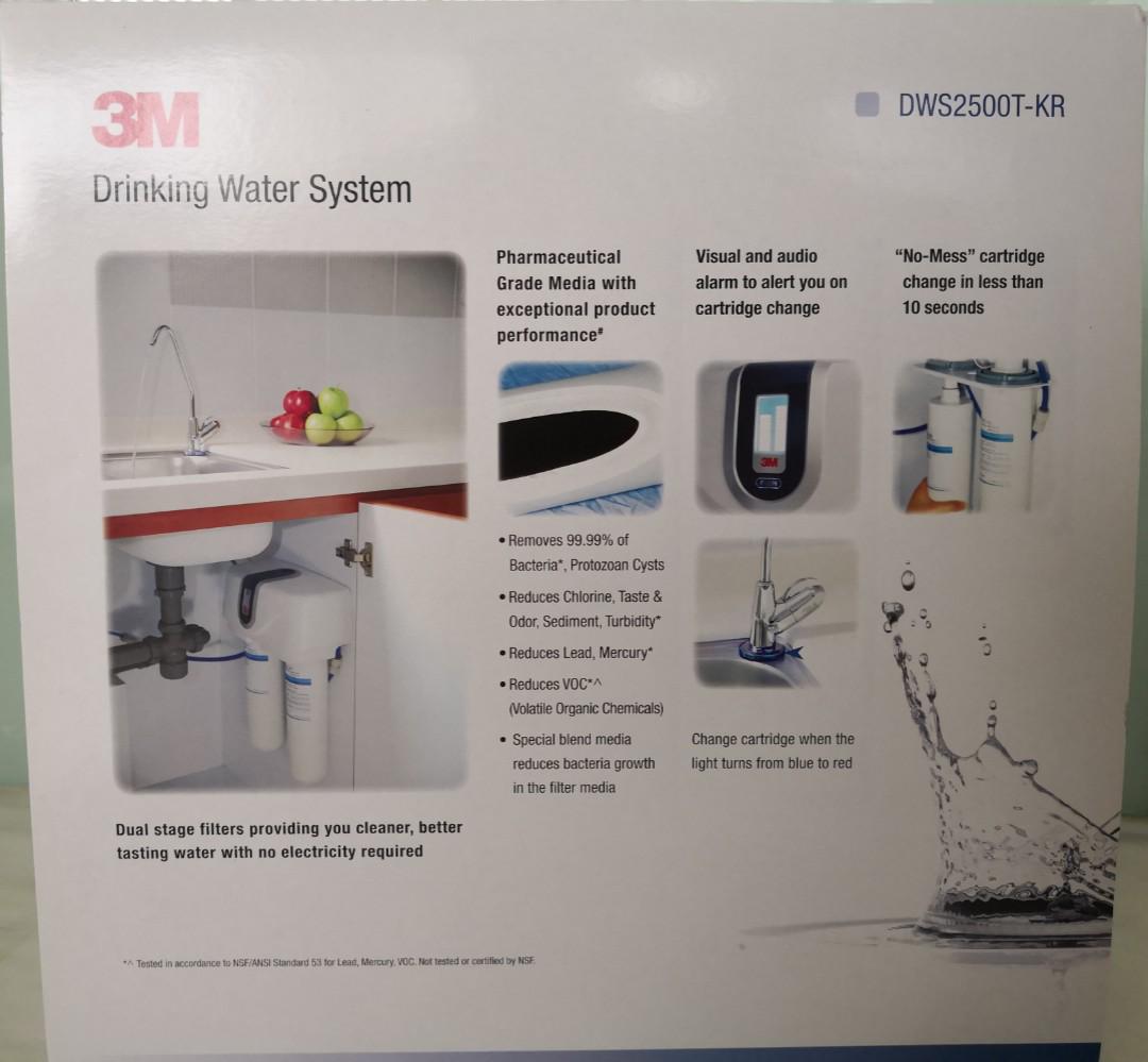 3M Drinking water filter system- DWS2500T, TV & Home Appliances, Kitchen Appliances, Water ...