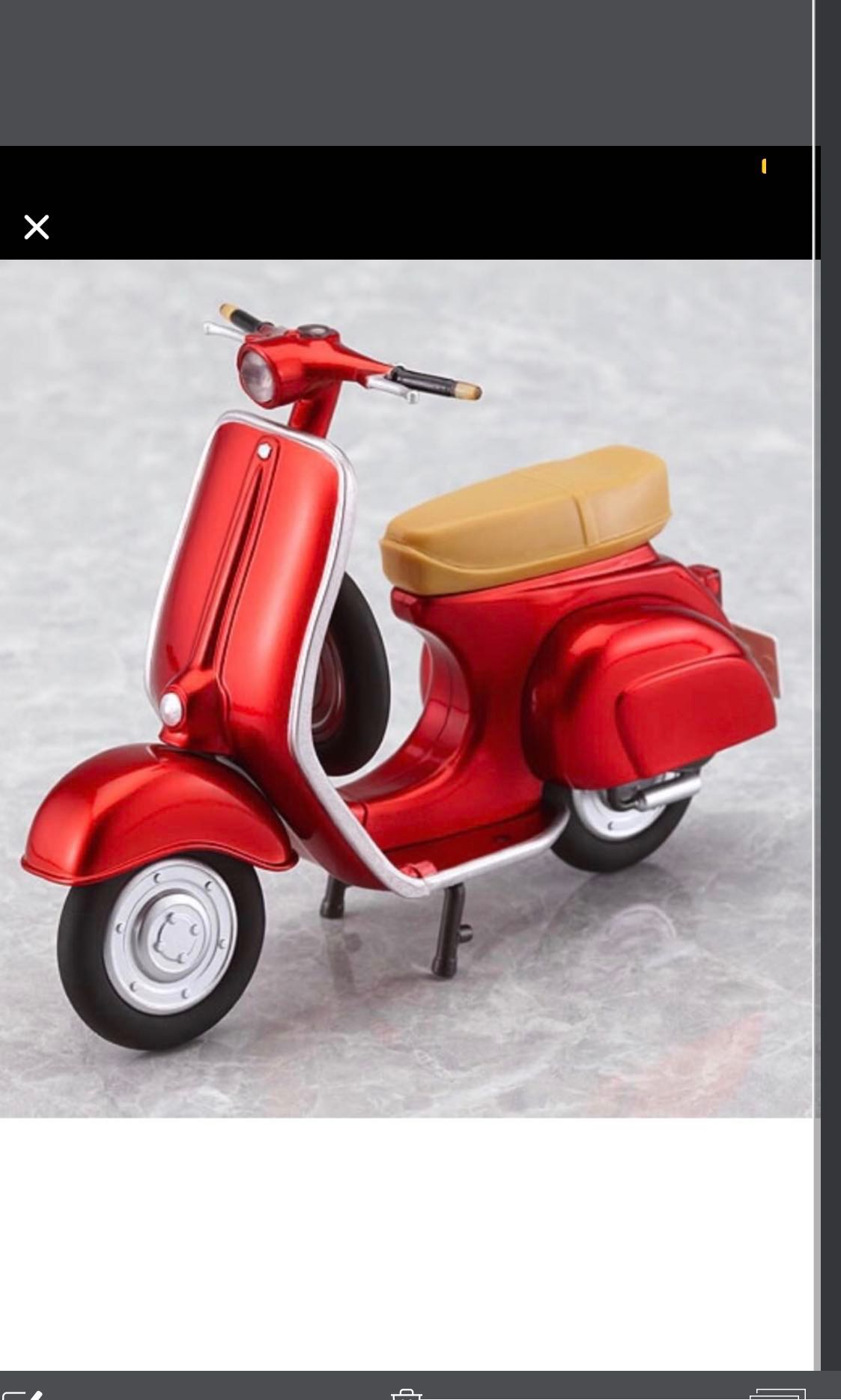 Figma vintage Bike(scooter) metallic red, Hobbies & Toys, Toys & Games on Carousell