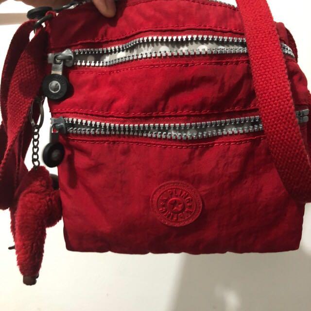 Kipling Alvar Solid Crossbody Bag, Red, Women's Fashion, Bags & Wallets ...