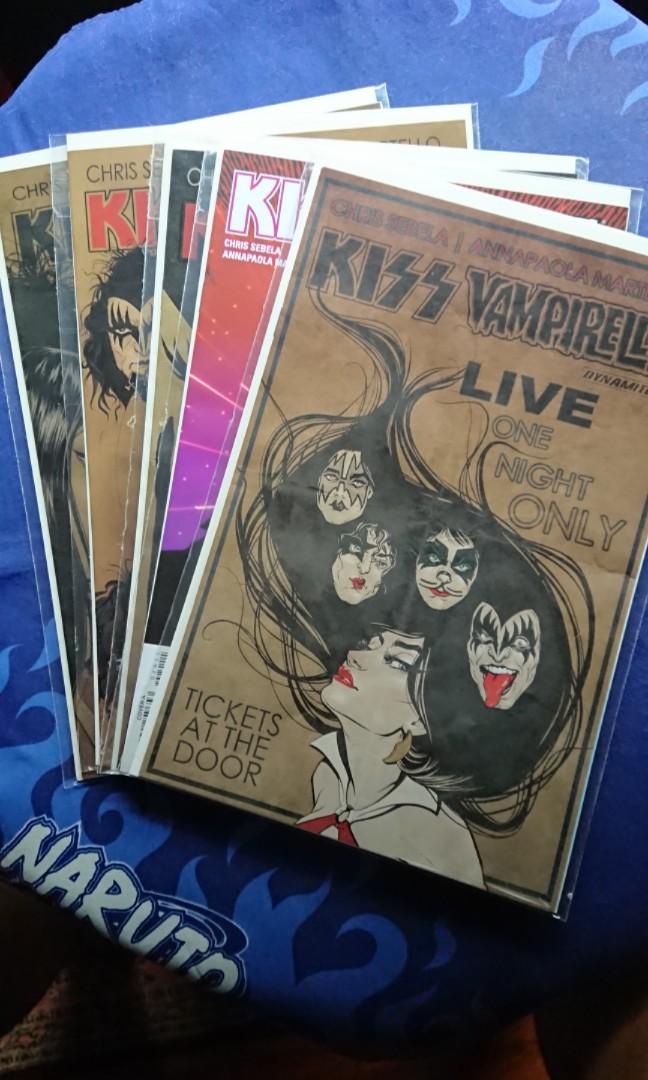 Kiss/Vampirella crossover complete set of 5 issues, Hobbies & Toys ...