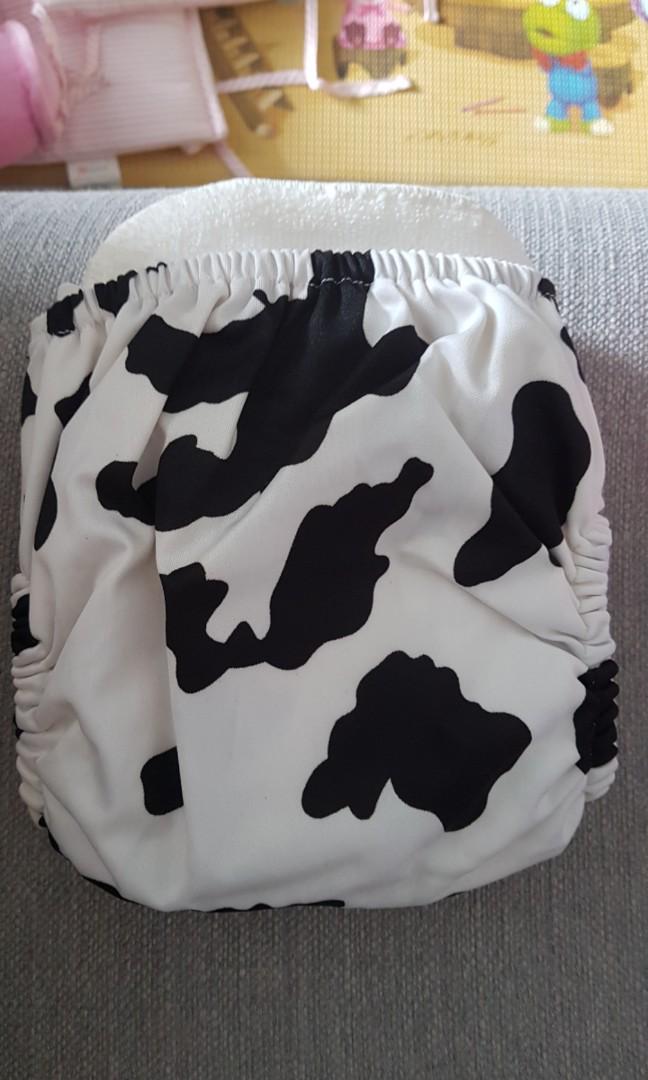 moo moo cow diaper, Babies & Kids, Bathing & Changing, Diapers & Baby ...