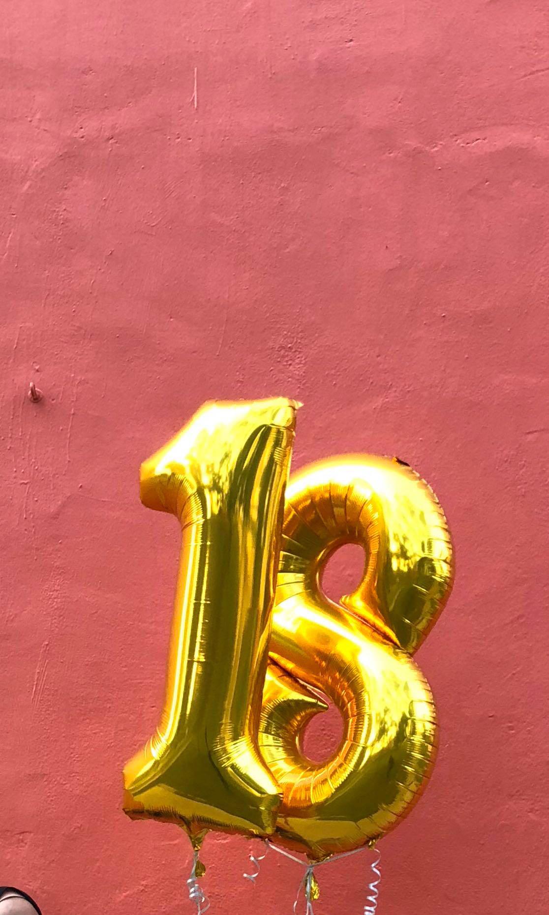 Number 18 Helium Balloon, Hobbies & Toys, Stationery & Craft, Occasions ...