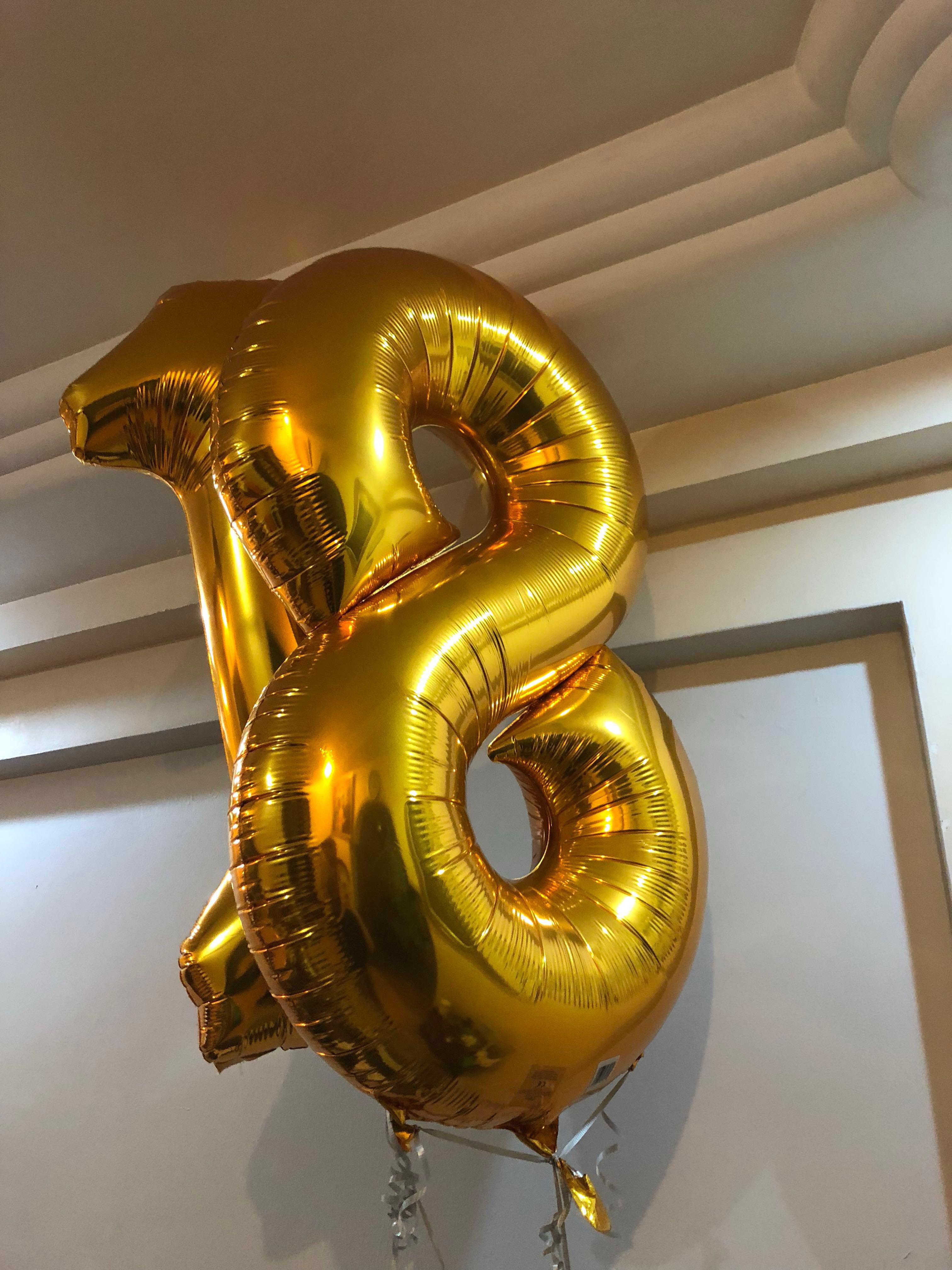 Number 18 Helium Balloon, Hobbies & Toys, Stationery & Craft, Occasions ...