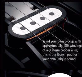 Otona no Katagu Mini Electric Guitar with Built-in Amp and Speaker ...