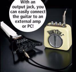 Otona no Katagu Mini Electric Guitar with Built-in Amp and Speaker ...