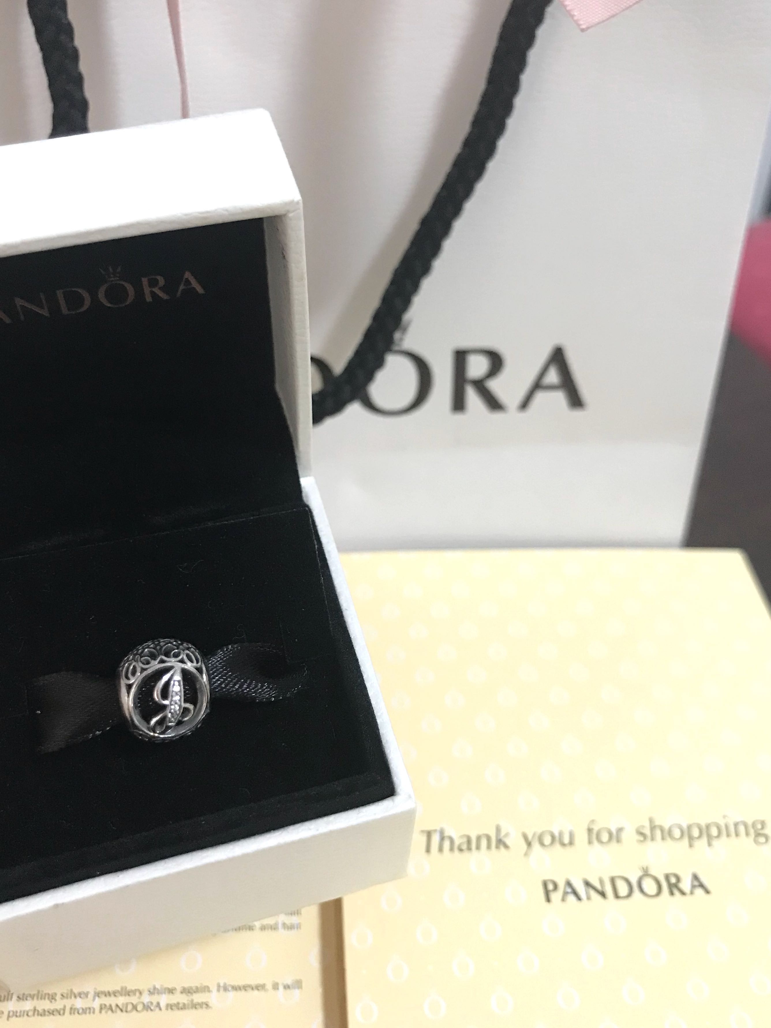 Pandora Charm Alphabet J, Women's Fashion, Jewelry & Organisers, Charms ...