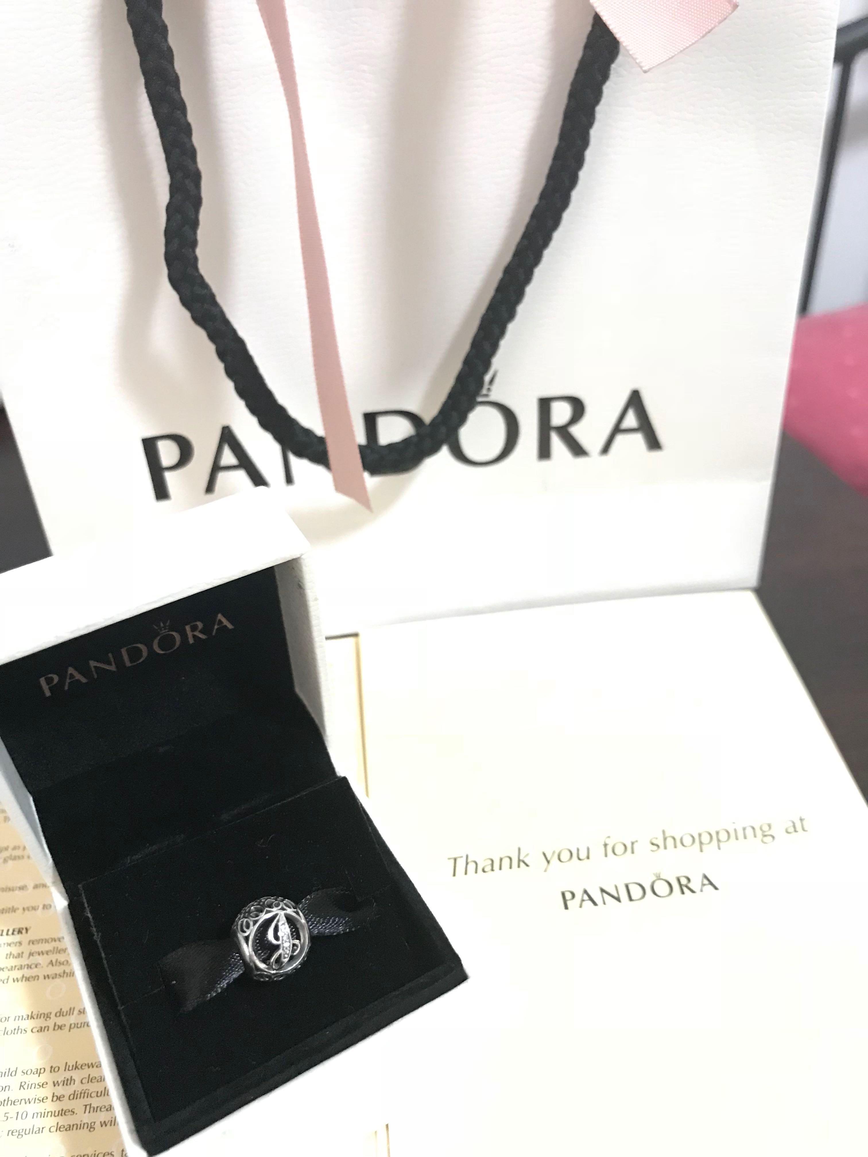 Pandora Charm Alphabet J, Women's Fashion, Jewelry & Organisers, Charms ...