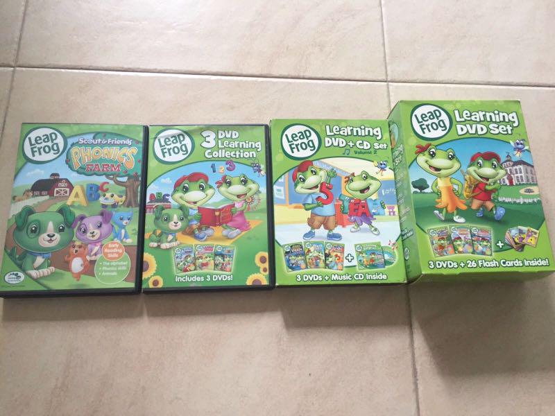 Preschool Leapfrog DVD/CD learning sets, Hobbies & Toys, Music & Media, CDs & DVDs on Carousell