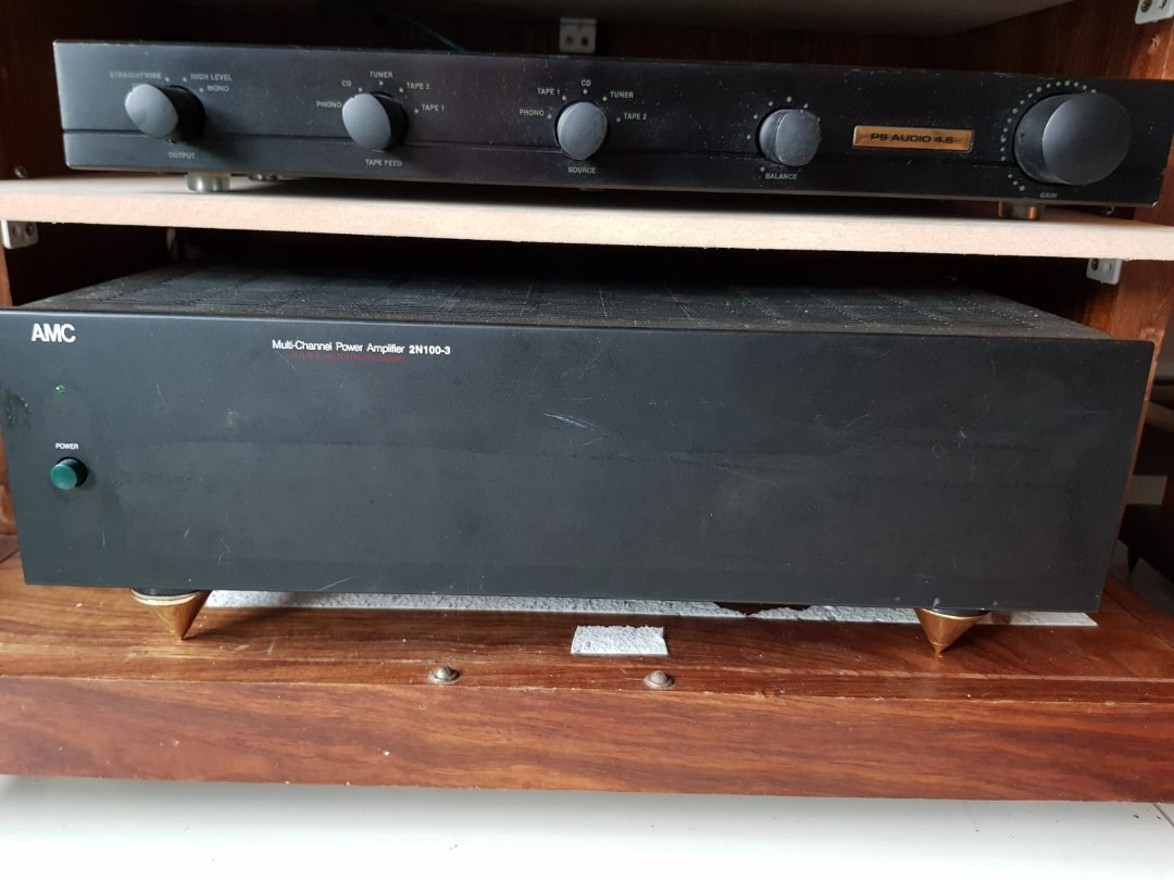 Ps audio 4.6, 110 voltage & amc power amp 3n200-3 3 channel, Audio ...