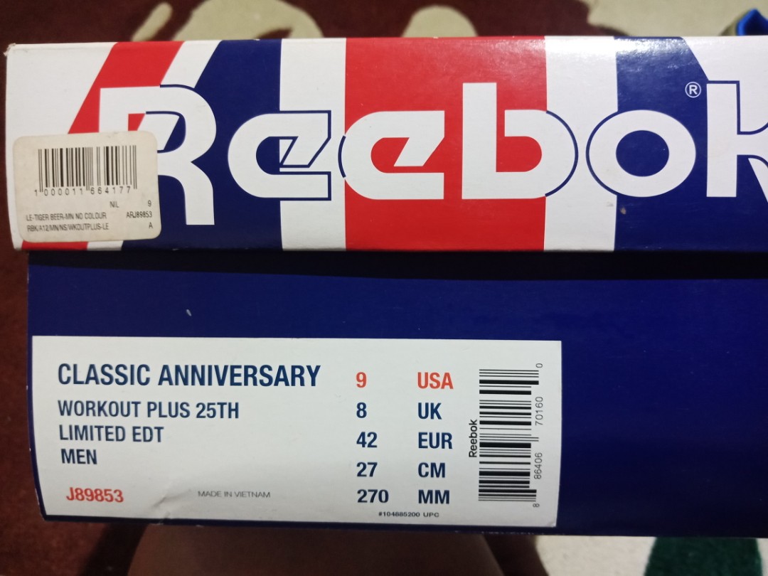 Reebok X Tiger Beer X Limited Edt., Men's Fashion, Footwear, Sneakers ...