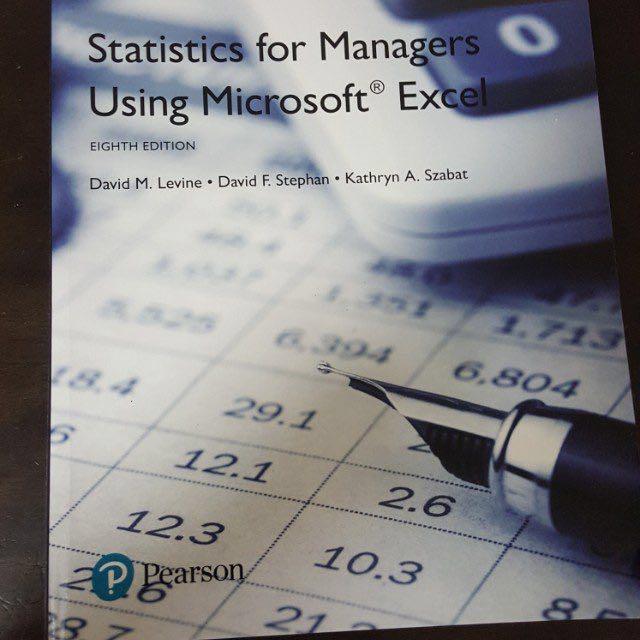 Statistics for Managers Using Microsoft Excel, 8th edition, Hobbies & Toys, Books & Magazines ...