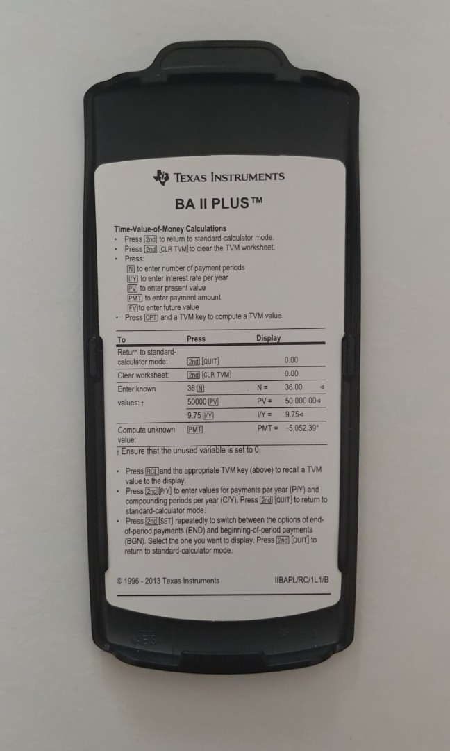 Texas Instruments BA II Plus, Hobbies & Toys, Stationery & Craft ...