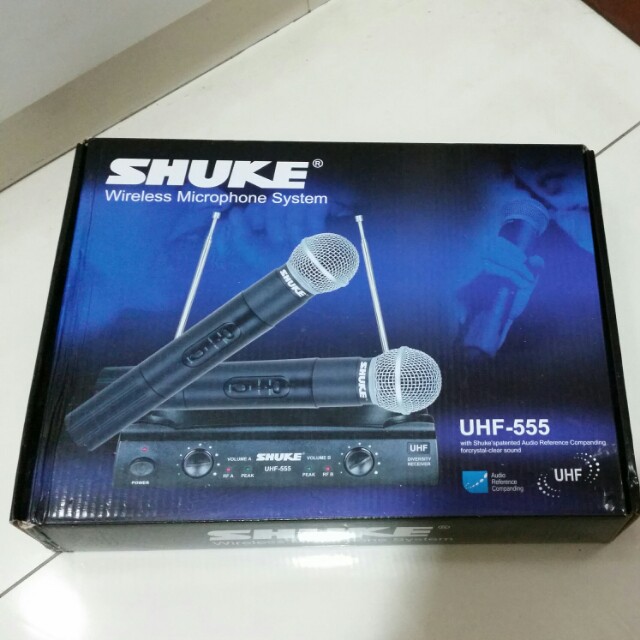 Shuke Wireless Microphone UHF555, Audio, Microphones on Carousell