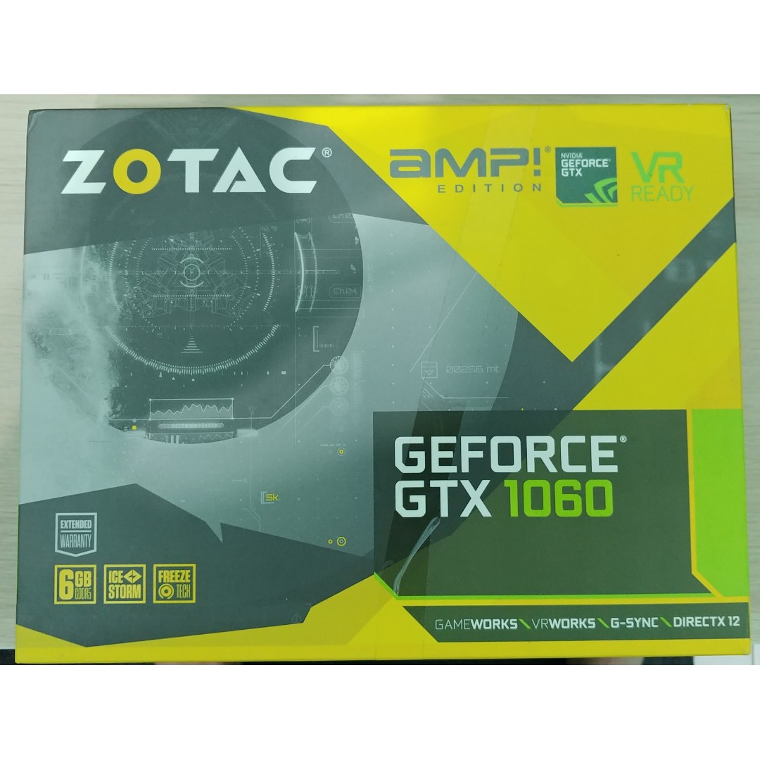 Zotac GTX 1060 AMP! 6GB, Computers & Tech, Parts & Accessories ...
