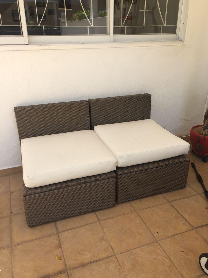IKEA Arholma outdoor 5-unit sofa & stool, Furniture & Home Living ...