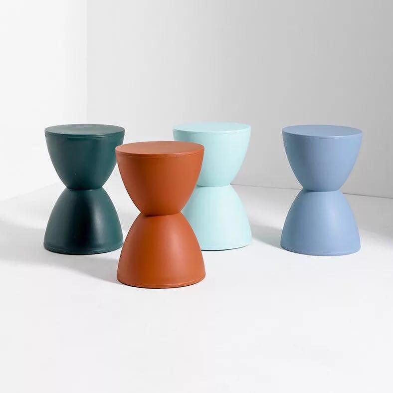 Modern Hourglass Stool Furniture Home Decor Others On Carousell