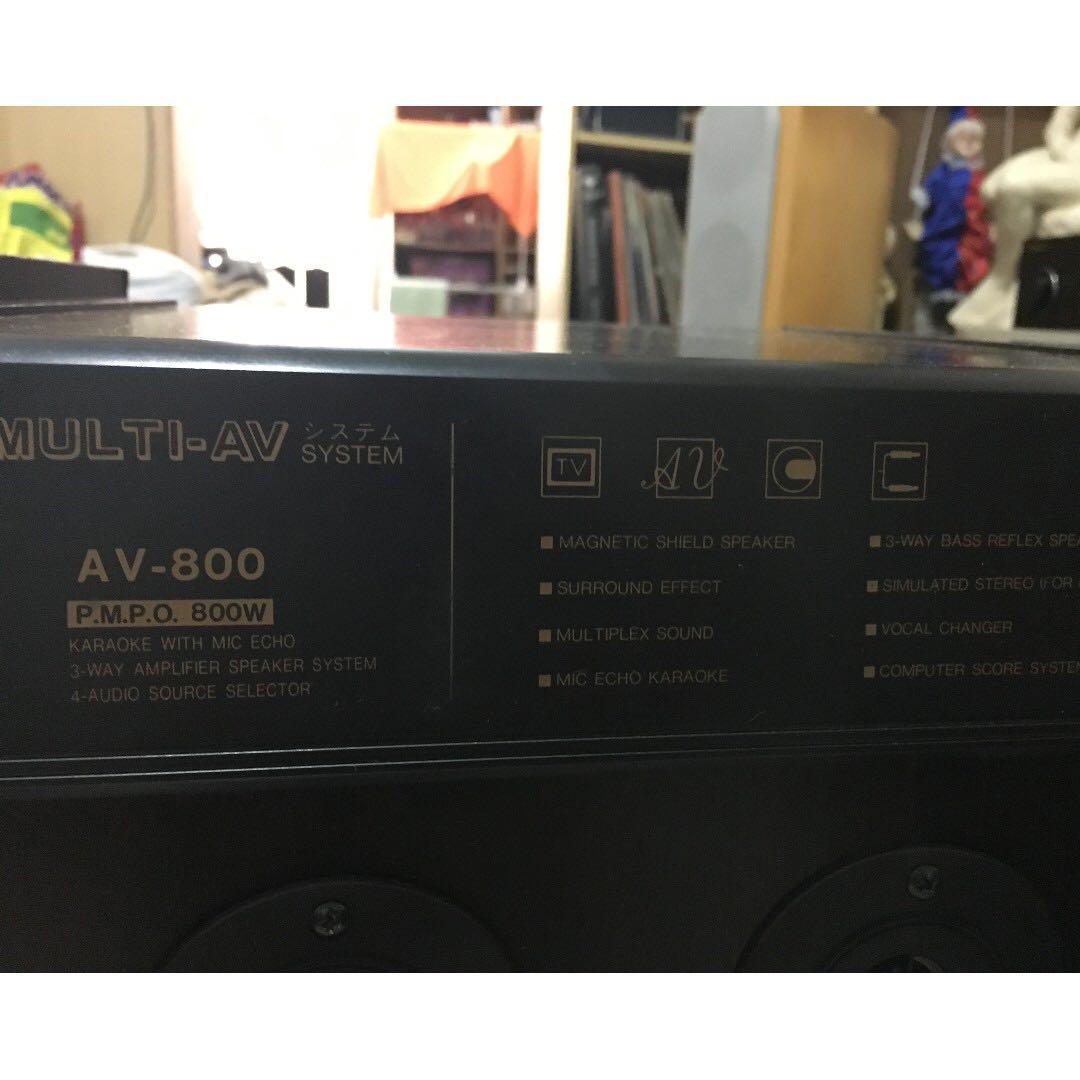 Multi-AV System AV-800 Karaoke Speakers with built-in Amplifier, Made ...