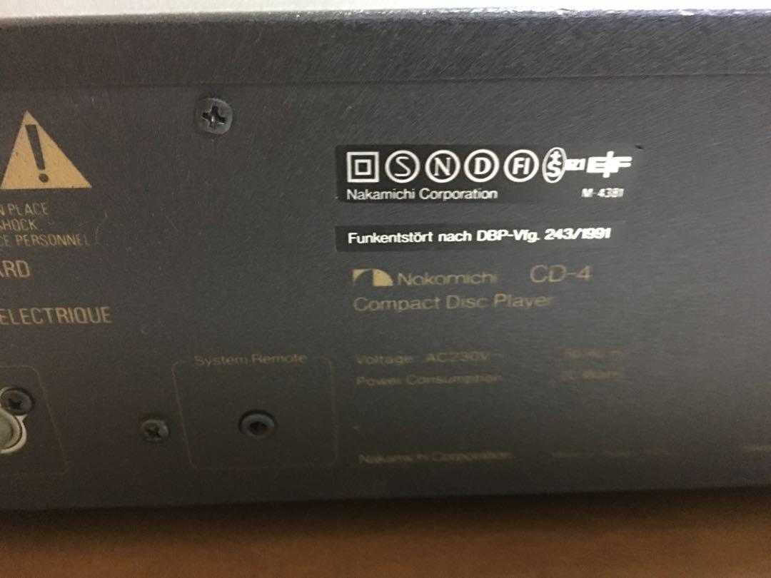 Nakamichi CD4 CD Player, Audio, Portable Music Players on Carousell