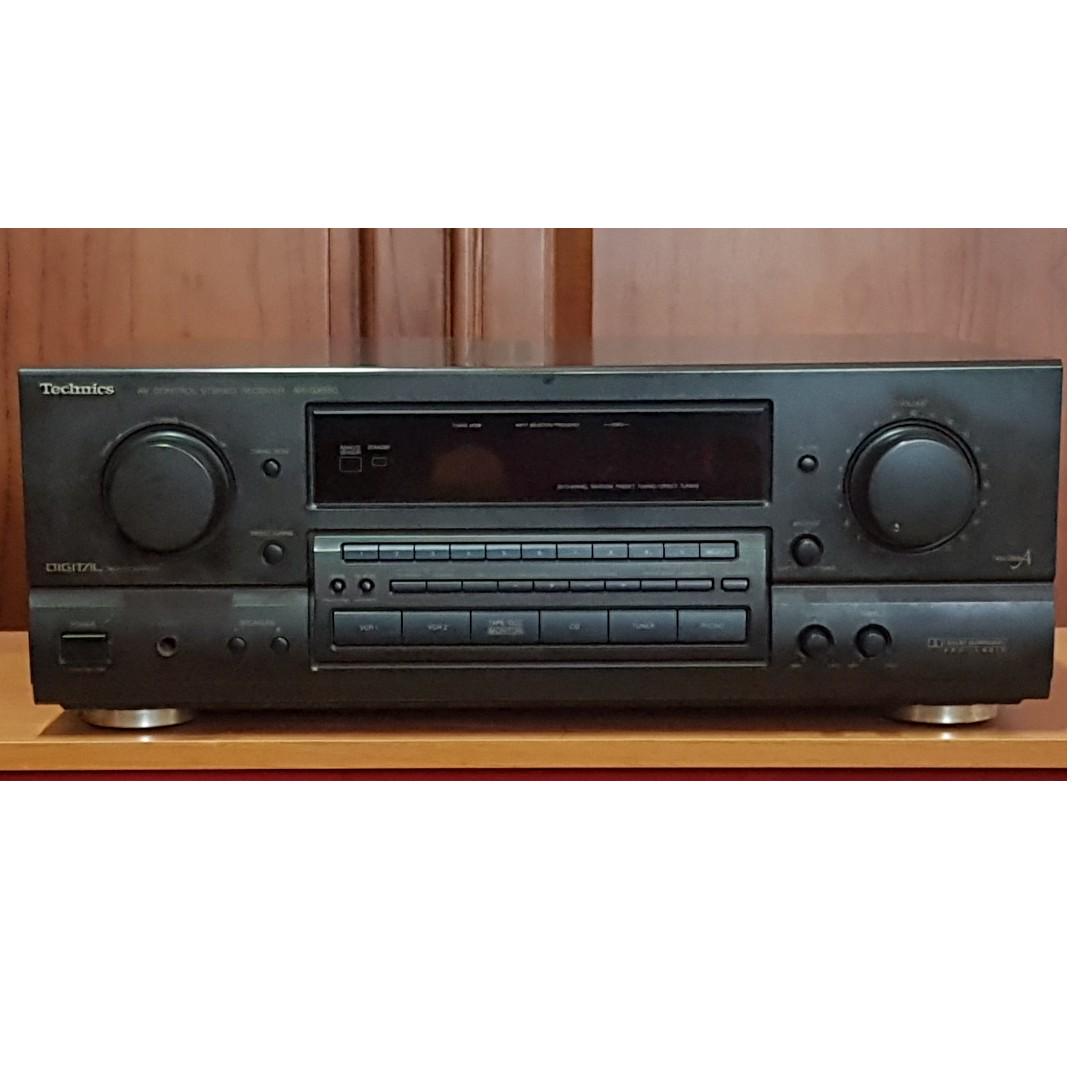 TECHNICS- AV CONTROL STEREO RECEIVER SA-GX550, Audio, Soundbars ...