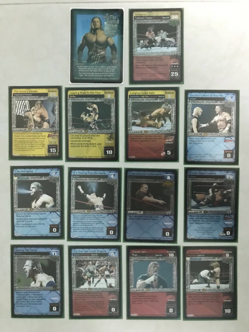 WWE Raw Deal Cards, Hobbies & Toys, Toys & Games on Carousell