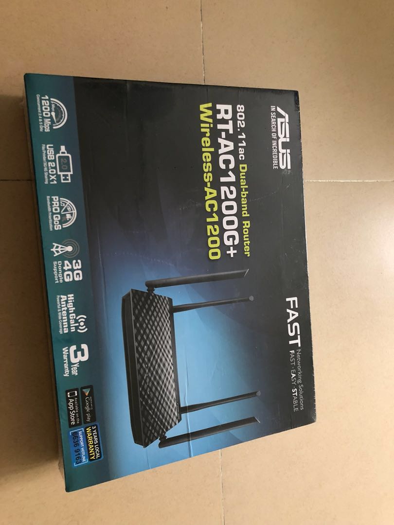 Asus Dual Band Router AC-1200, Electronics, Others on Carousell