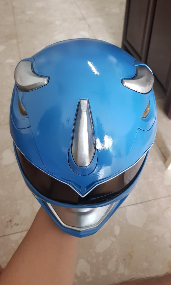 Blue ranger helmet life size scale power rangers, Hobbies & Toys, Toys ...