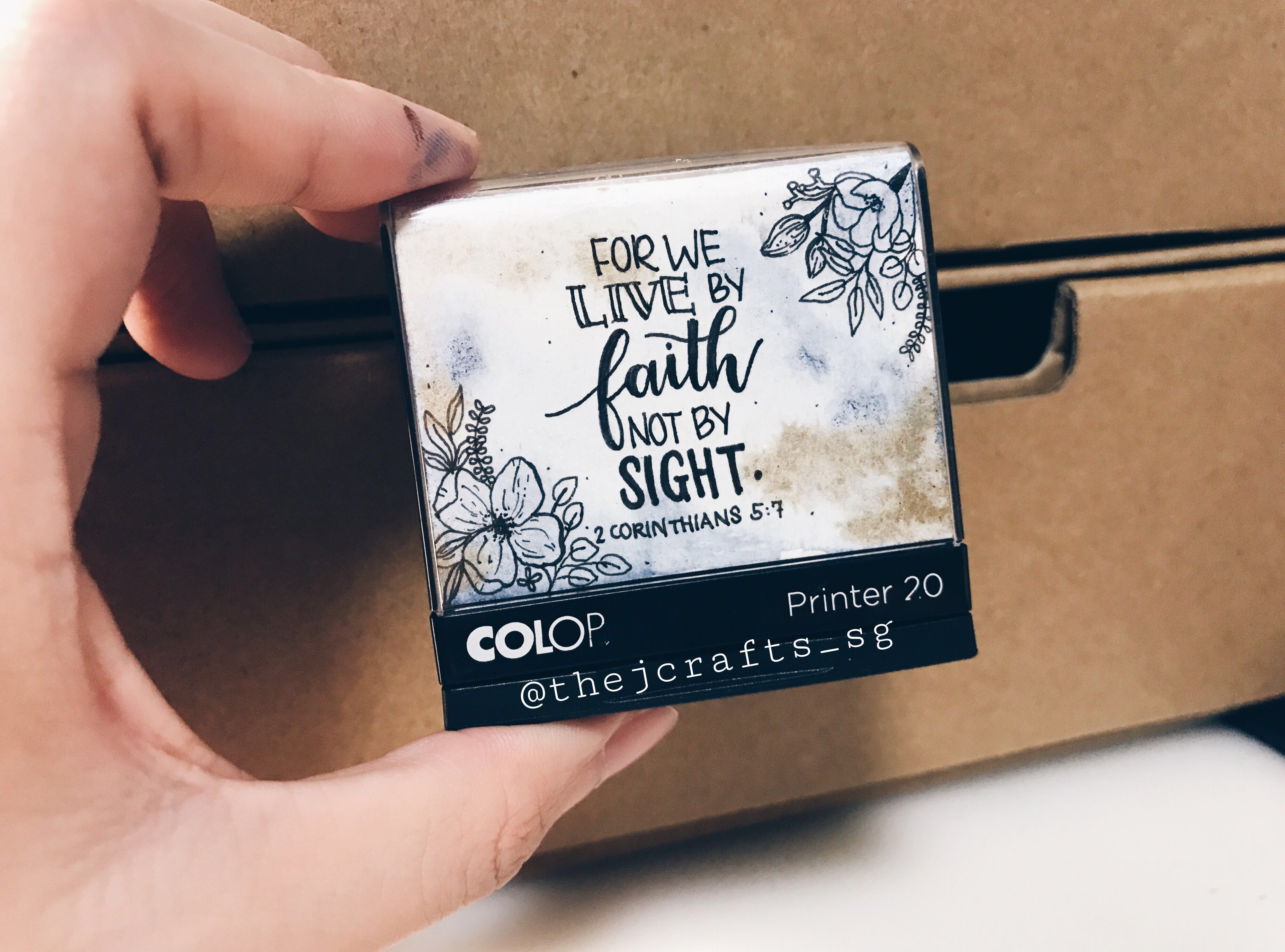 Customised self-inking name stamp (casing designs), Hobbies & Toys ...