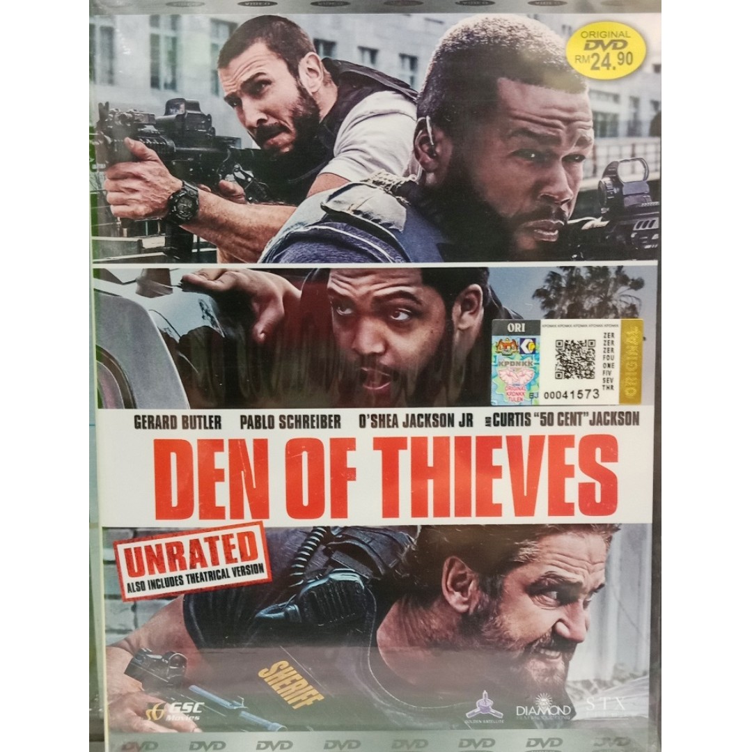 English Movie Den Of Thieves DVD, Hobbies & Toys, Music & Media, CDs ...