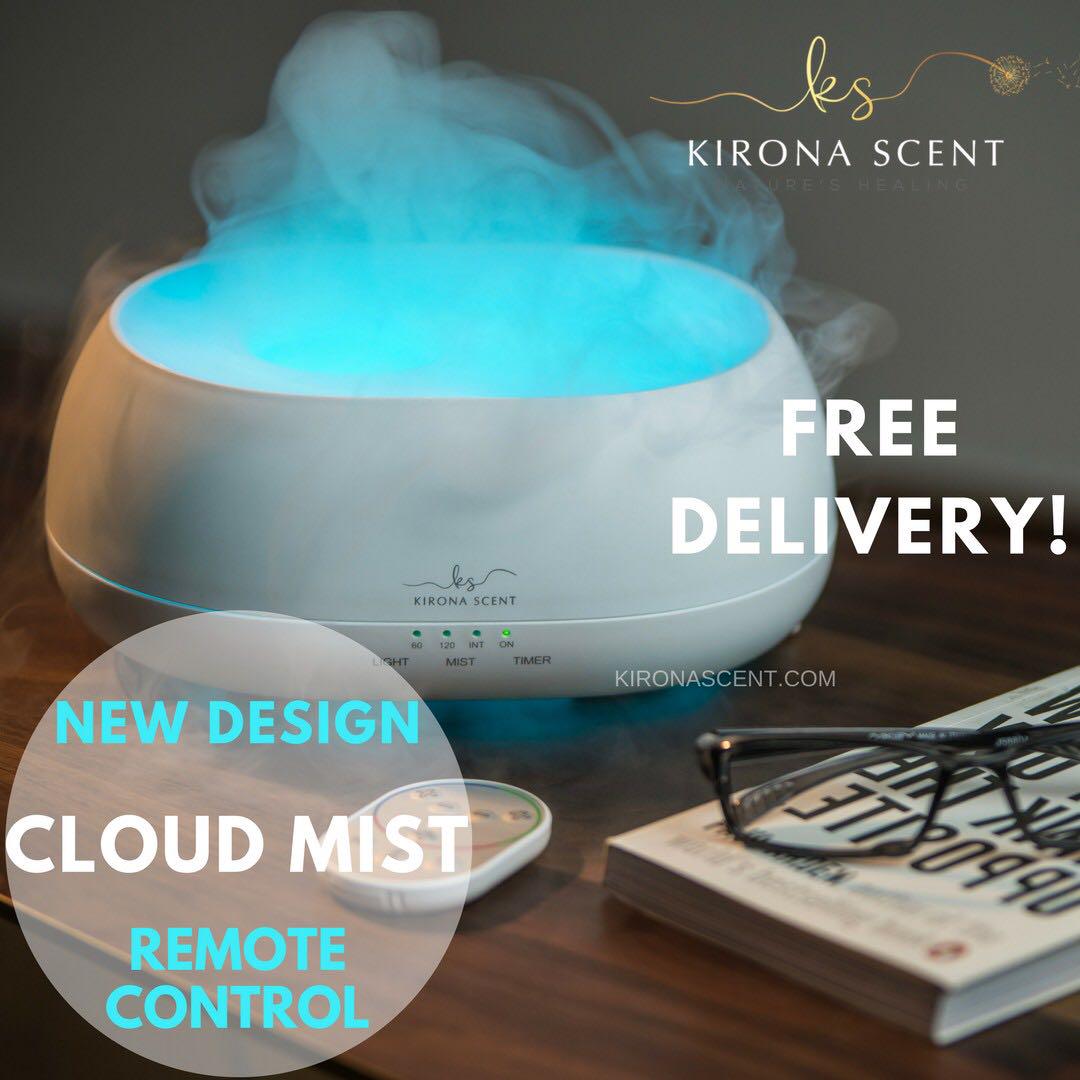 Mystic Ultrasonic Cloud Mist Humidifier. Aroma Diffuser. Essential Oil ...