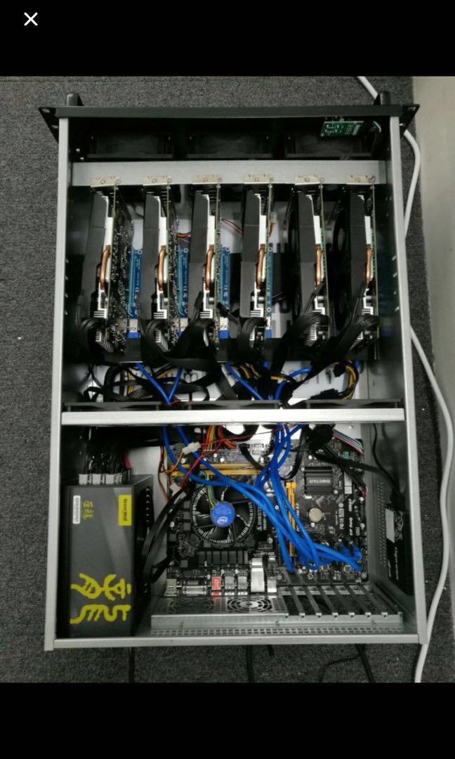 GPU Mining Rig P106*6, Computers & Tech, Parts & Accessories, Computer ...