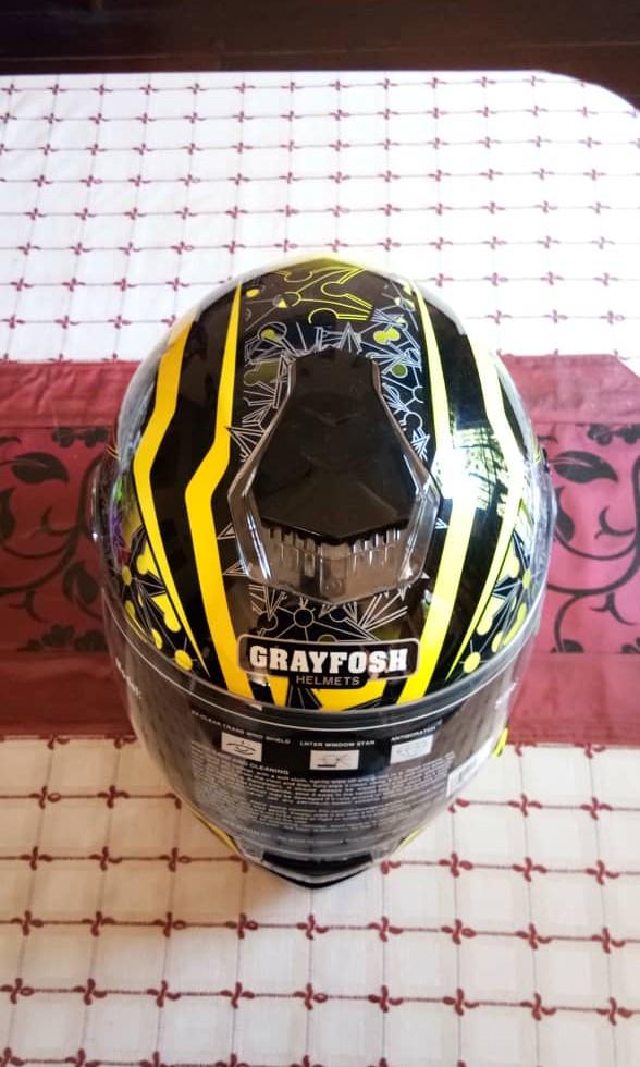 Grayfosh Full face Double visor Helmet, Auto Accessories on Carousell