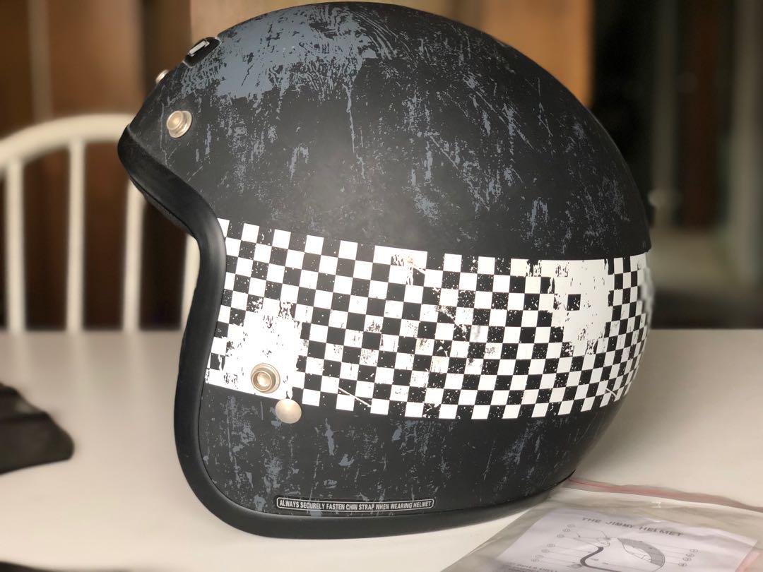 Jimmy Vintage Helmet, Motorcycles, Motorcycle Apparel on Carousell