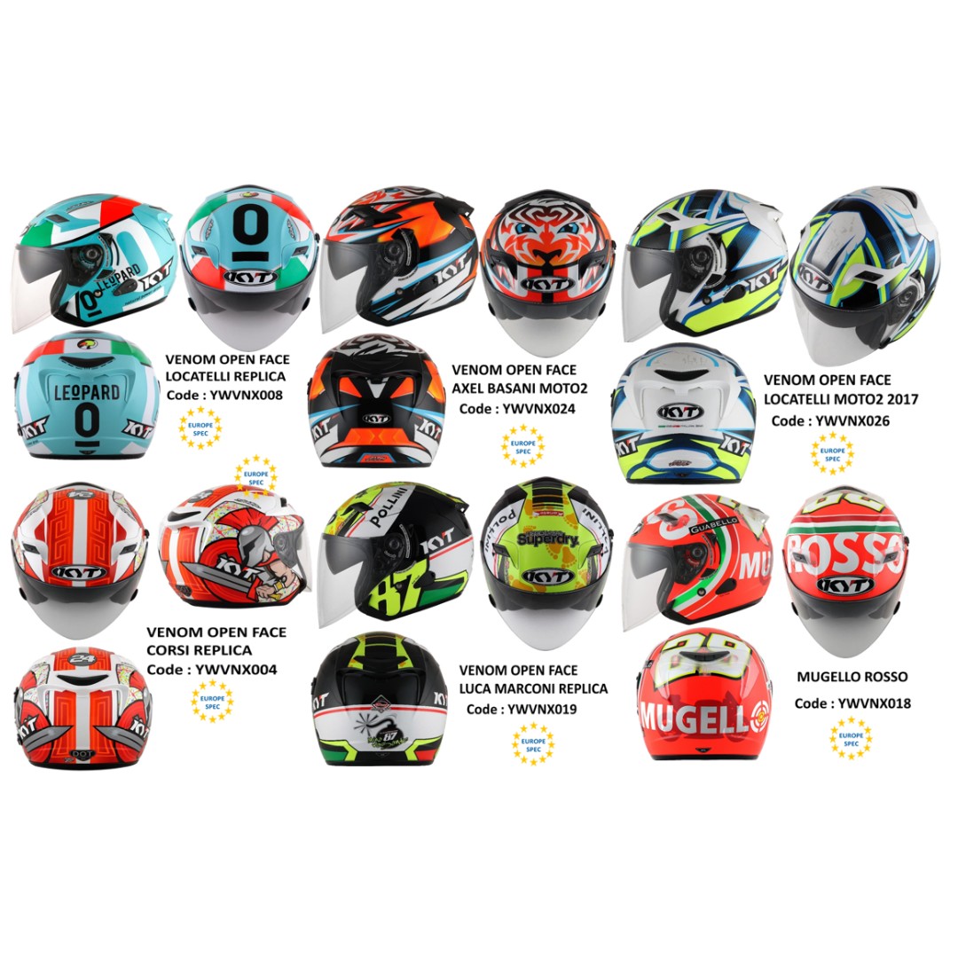 KYT Helmets / euro spec / PSB Approved, Motorcycles, Motorcycle ...