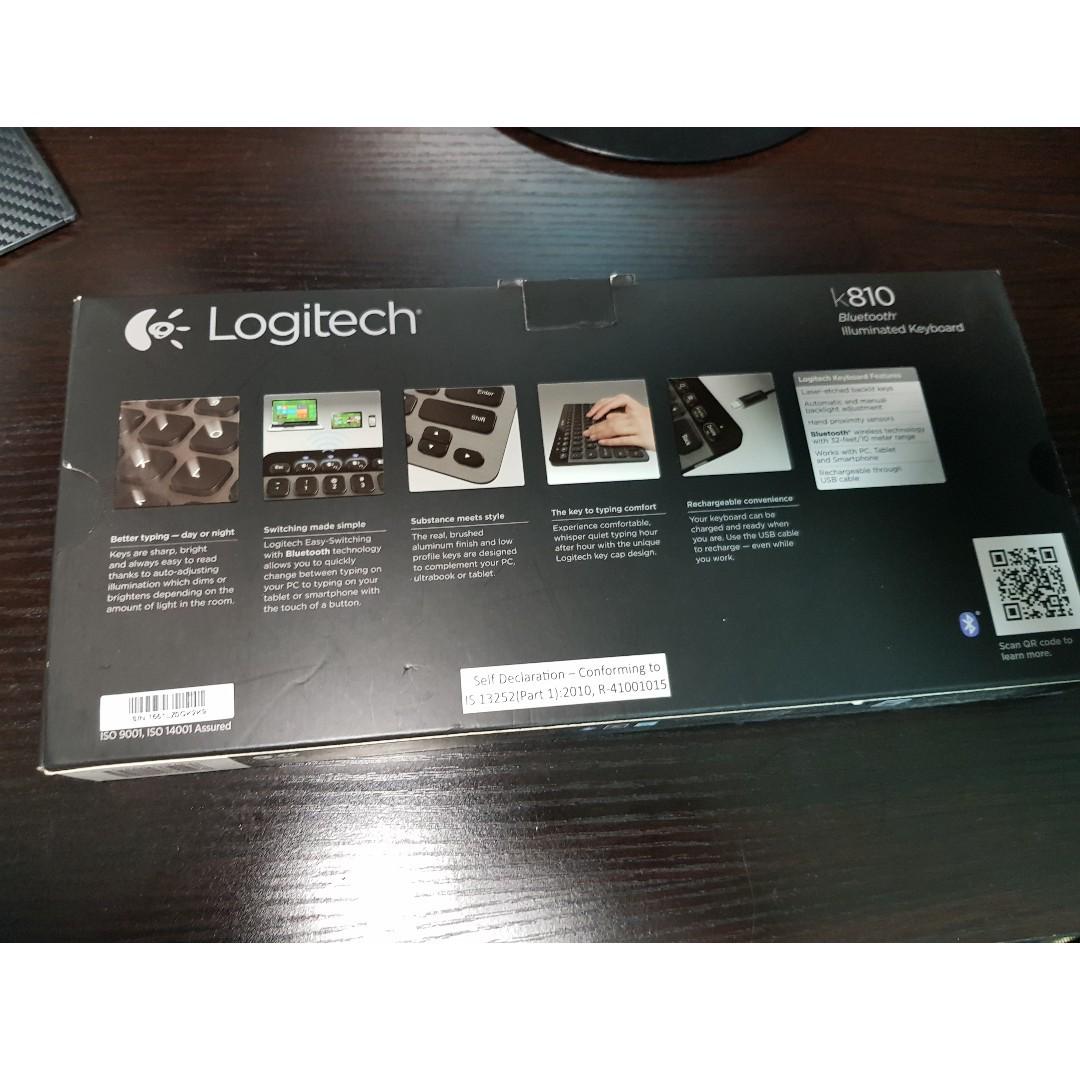Logitech K810 Bluetooth Illuminated Keyboard, Computers & Tech, Parts ...