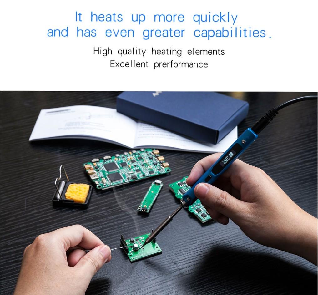 MINI TS100 Digital OLED Programable Interface DC5525 Soldering Iron ...