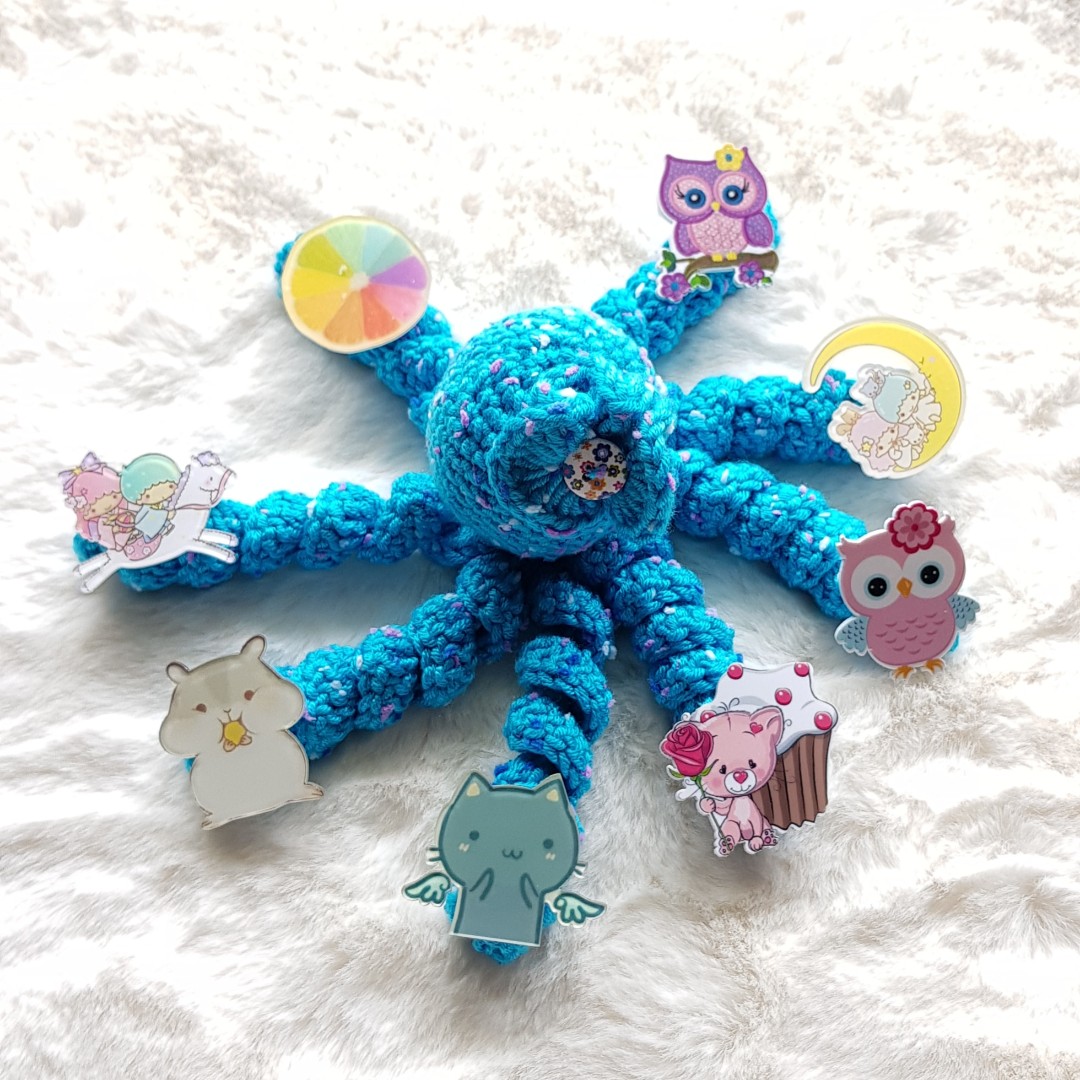 Octoplushy dolls & brooches, Hobbies & Toys, Toys & Games on Carousell