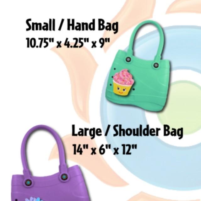 Optari Sol Large Rubber Tote Bag - Light Blue & Dark Blue, Women's ...