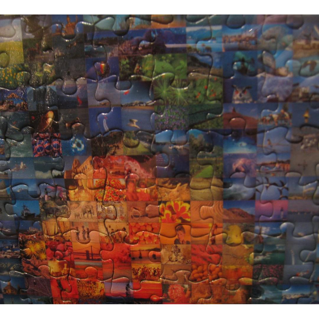 Photomosaics Jigsaw Puzzle Earth Map - 1000 Pieces - Robert Silvers ...