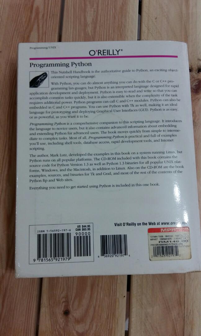 Programming python, Hobbies & Toys, Books & Magazines, Textbooks on ...