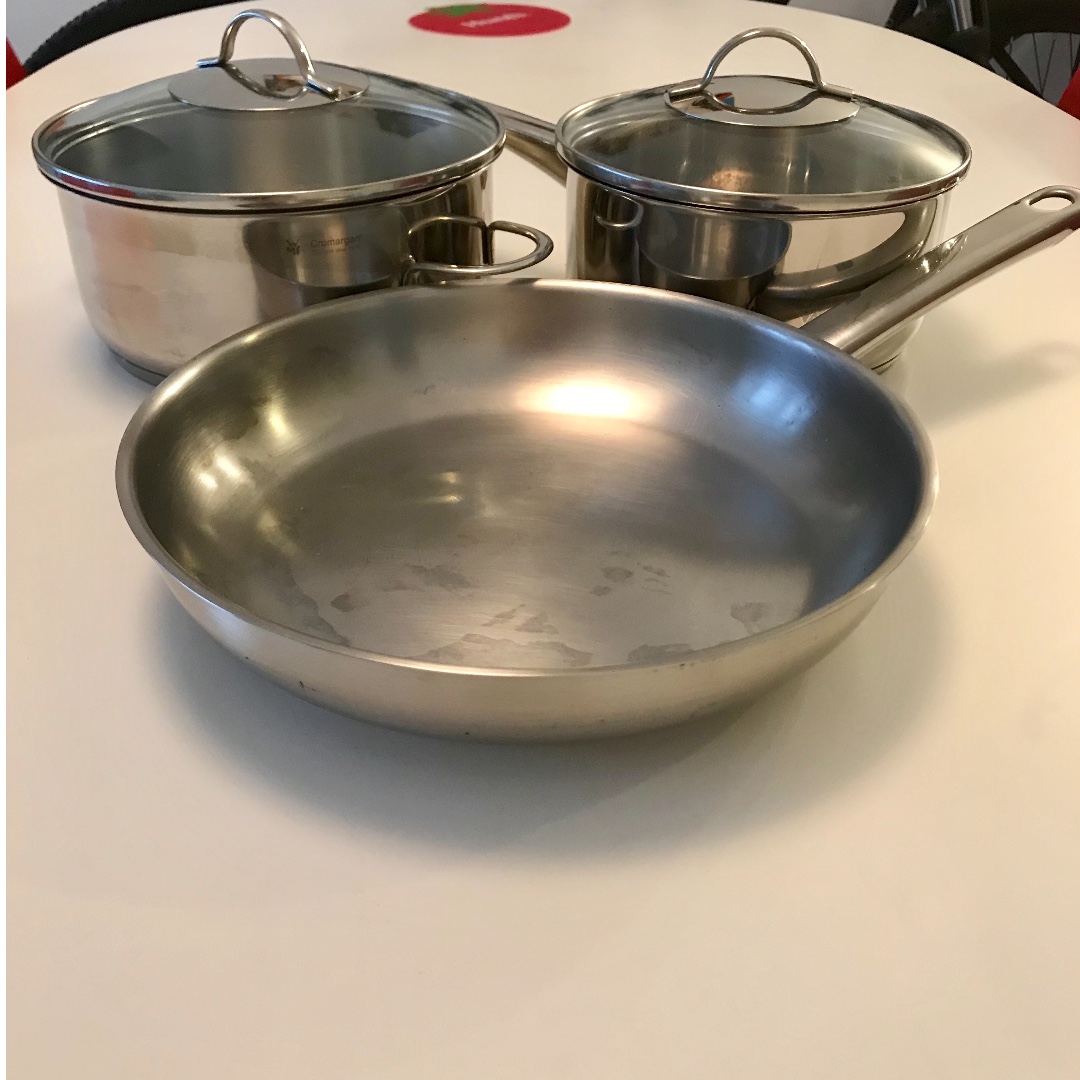 WMF Transtherm 3 Piece Cookware Set, Furniture & Home Living ...