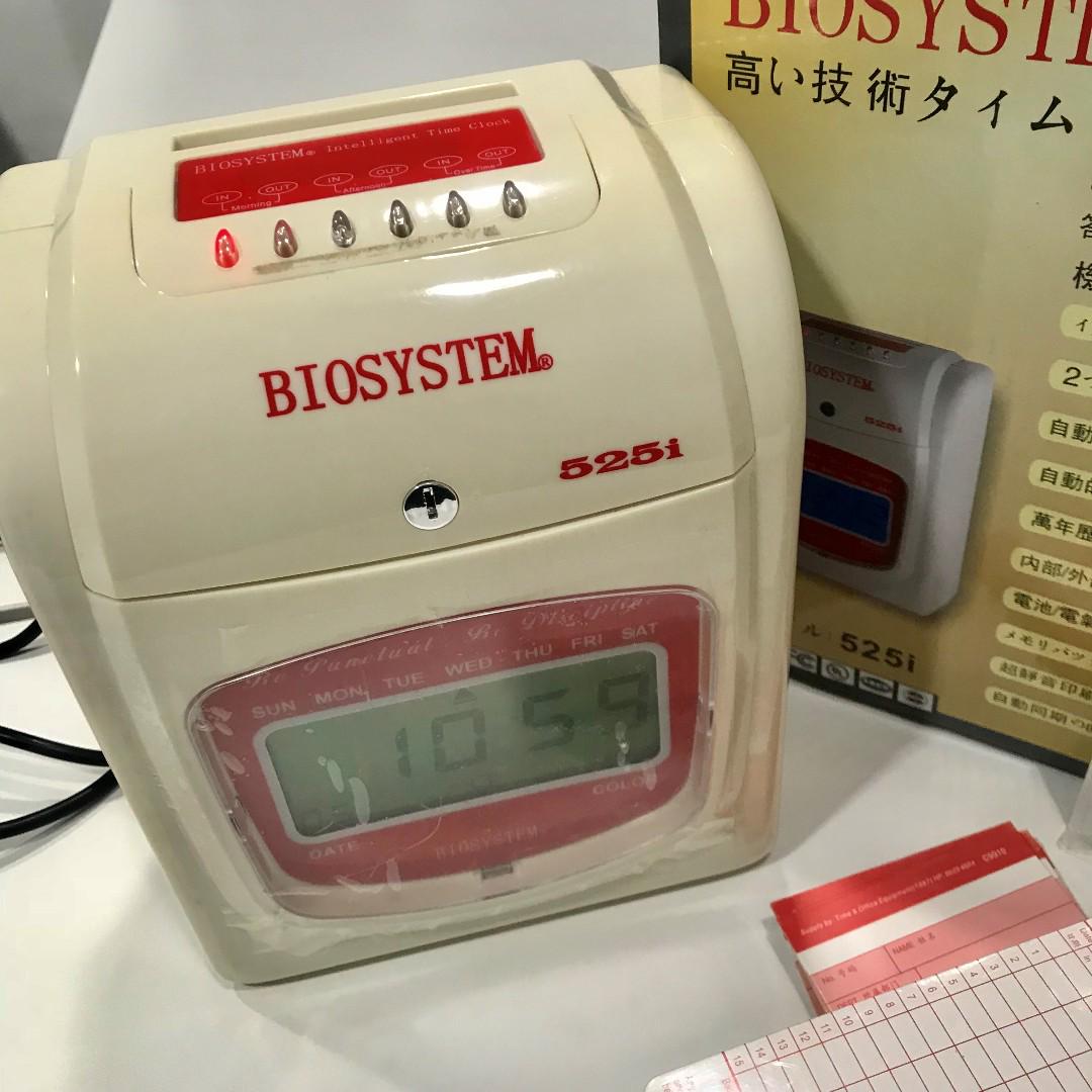 Biosystem 525i digital time recorder (punch card machine), TV & Home ...