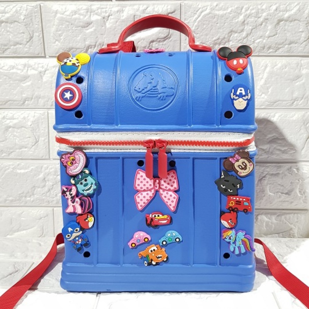 Crocs Kiddie Backpack - Blue, Babies & Kids, Going Out, Diaper Bags ...